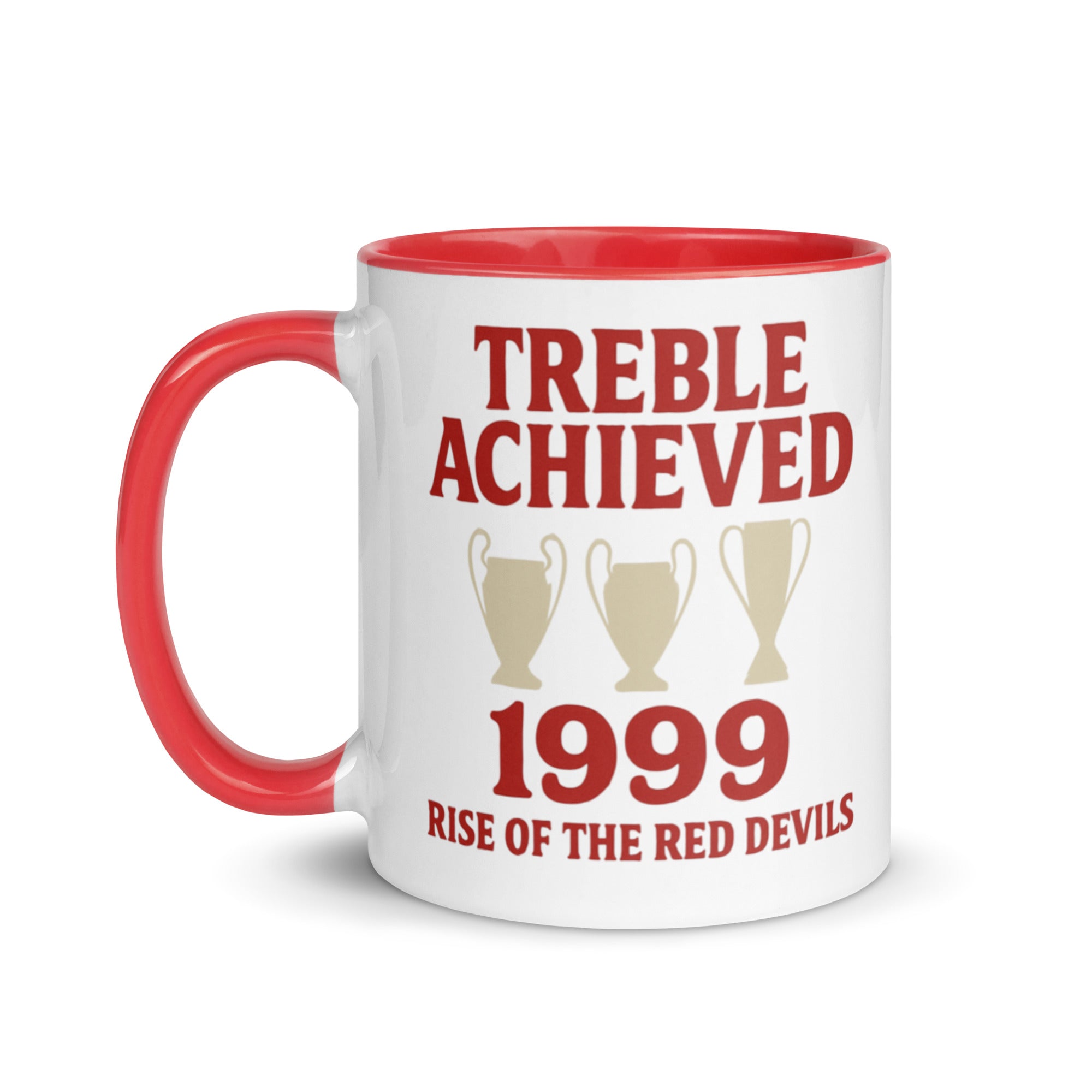 “Treble Achieved” Man Utd Mug – Football Fan Gift – SoccerWares